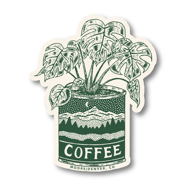 Monstera Can Sticker – Moore