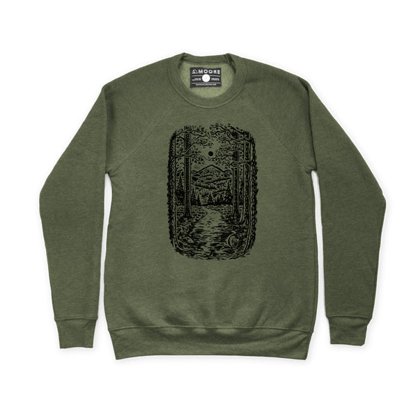 Trail Crewneck-Olive – Moore