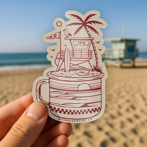 Lifeguard Tower Sticker – Moore
